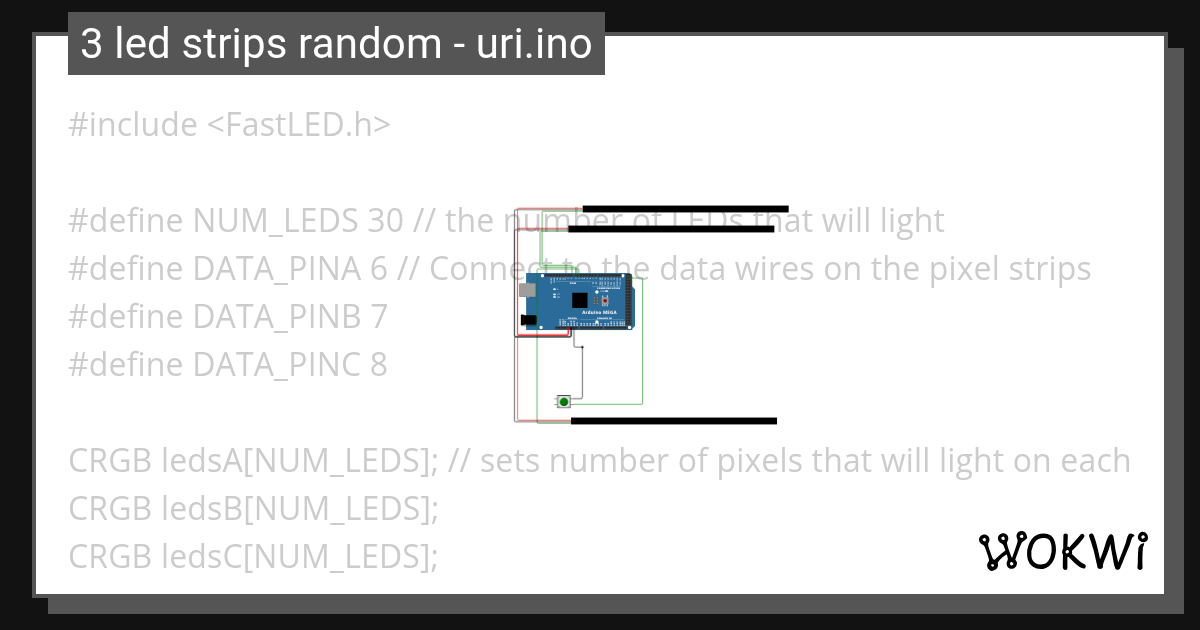 Led Strip Test Wokwi Esp32 Stm32 Arduino Simulator 