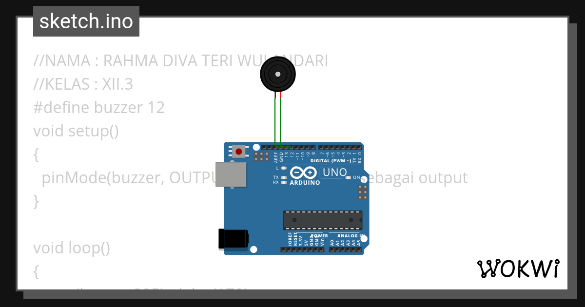 BUZZER MENGHENINGKAN CIPTA_RAHMA DIVA - Wokwi ESP32, STM32, Arduino Simulator