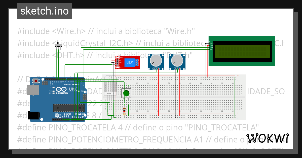 Água - Wokwi ESP32, STM32, Arduino Simulator
