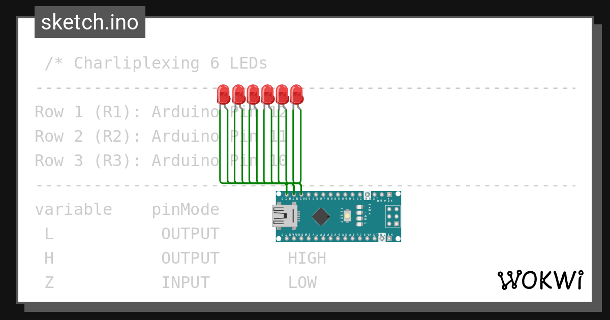 Multi Effect Led Charlieplexing Trashed Copy Wokwi Esp32 Stm32 1369