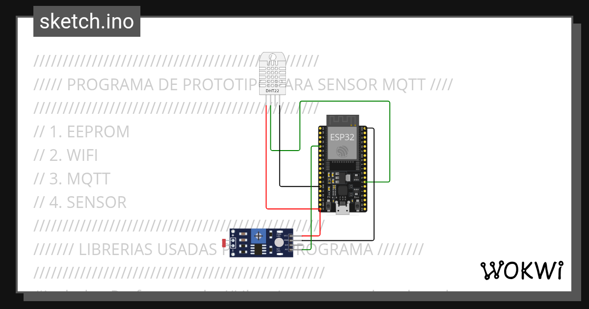 Prototipo Arduino - Wokwi ESP32, STM32, Arduino Simulator