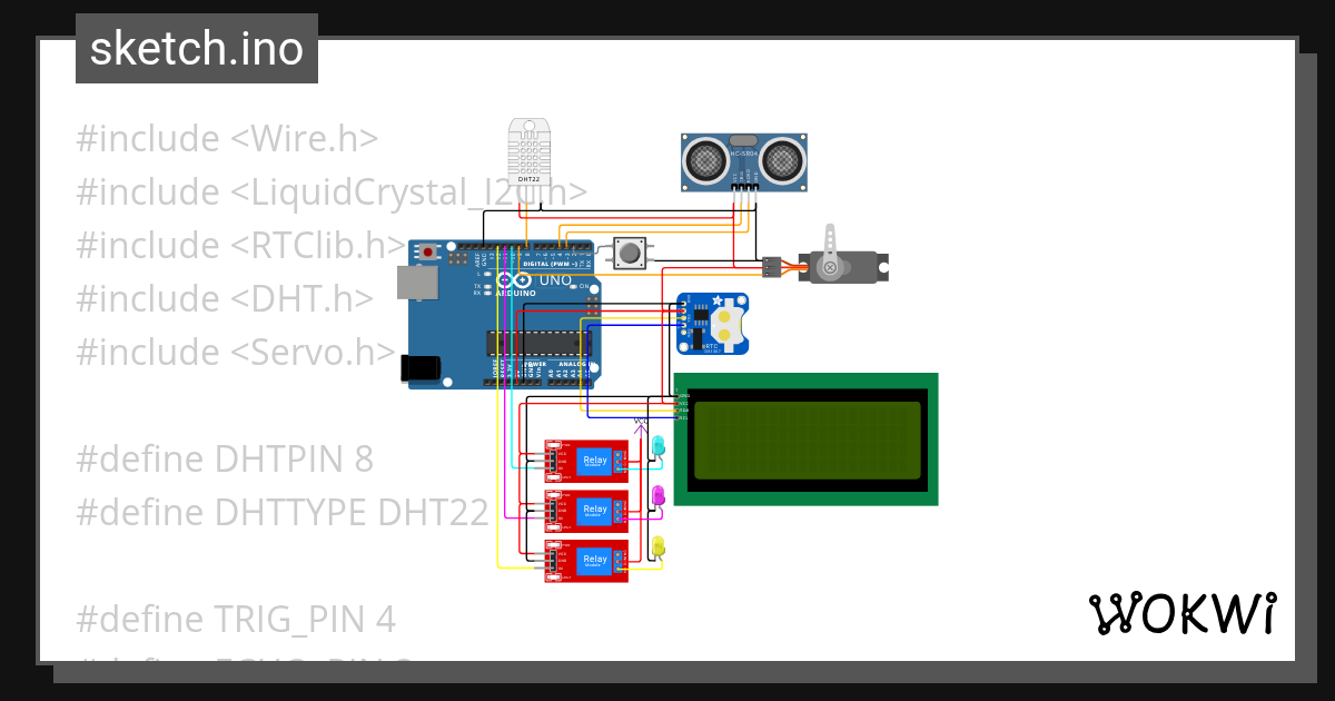9lcd relay - Wokwi ESP32, STM32, Arduino Simulator