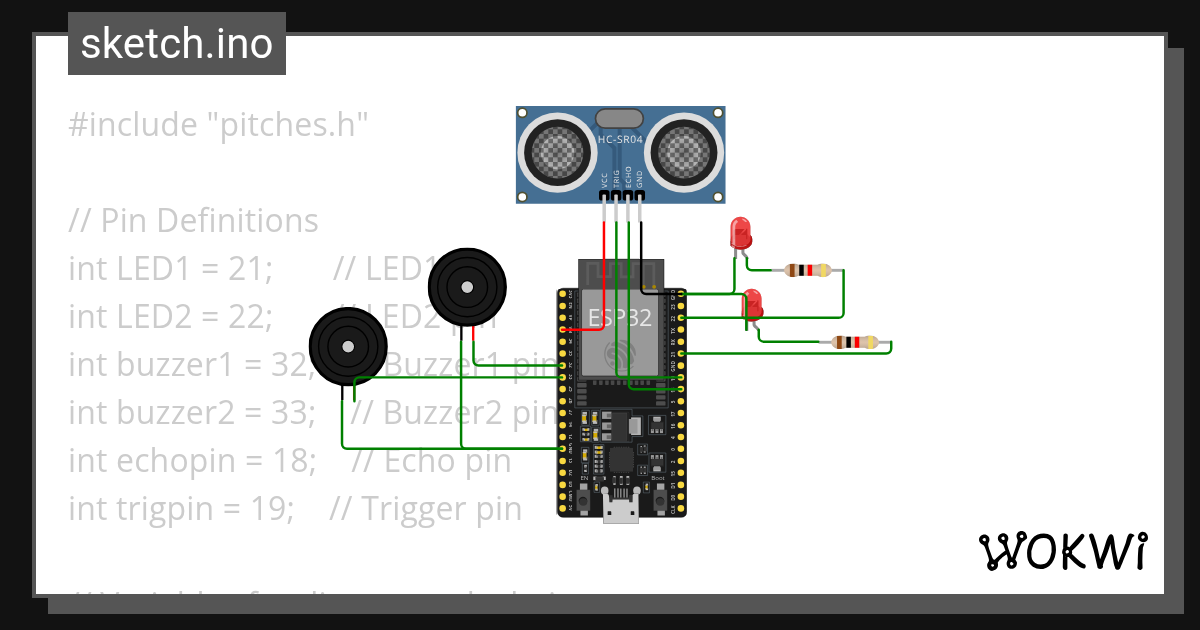 DT PROBLEM 1 - Wokwi ESP32, STM32, Arduino Simulator
