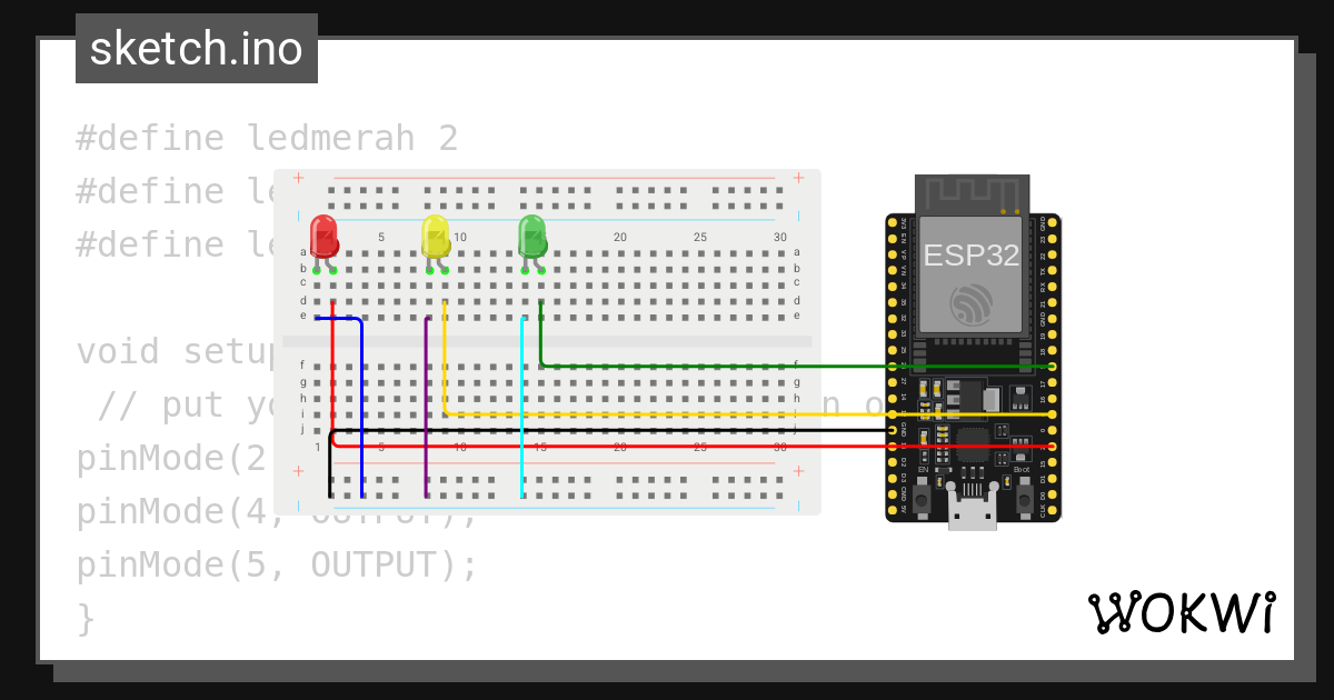 12 4 Nanda Lalu Lintas Wokwi Esp32 Stm32 Arduino Simulator 7671