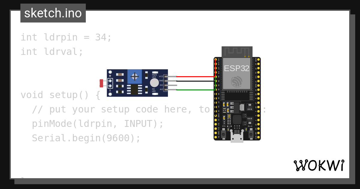 Ldr Wokwi Esp32 Stm32 Arduino Simulator 9945