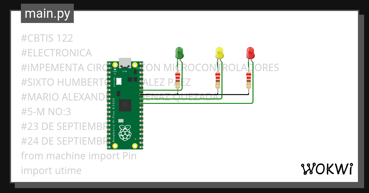 SEMAFORO NORMAL - Wokwi ESP32, STM32, Arduino Simulator SEMAFORO NORMAL - Wokwi ESP32, STM32, Arduino Simulator