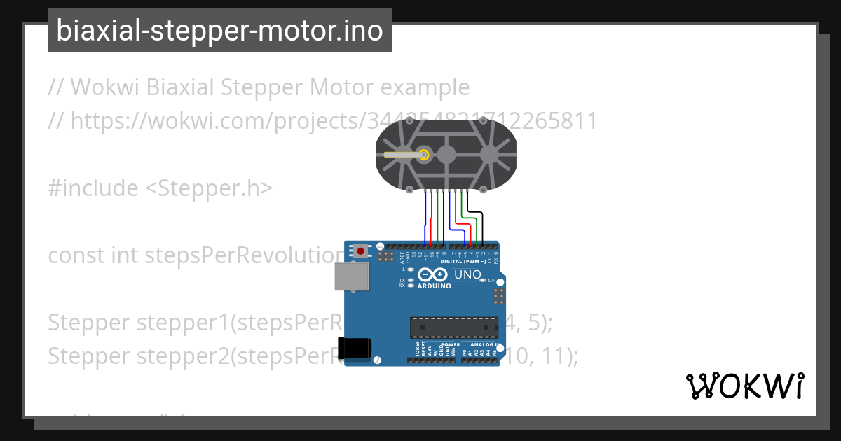 biaxial-stepper-motor.ino Copy - Wokwi ESP32, STM32, Arduino Simulator