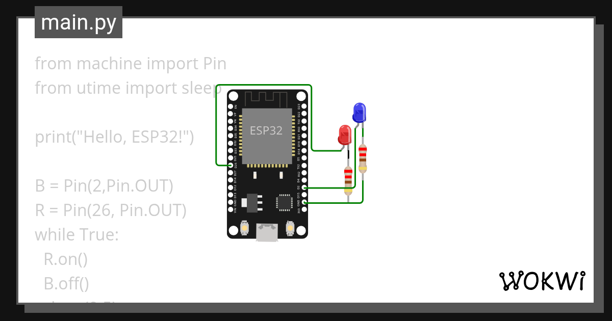 Wokwi - Online ESP32, STM32, Arduino Simulator