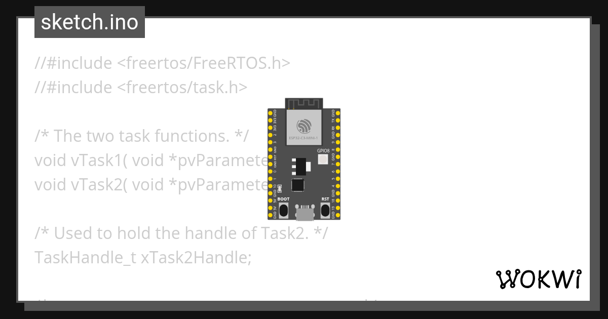ex8 - Wokwi ESP32, STM32, Arduino Simulator