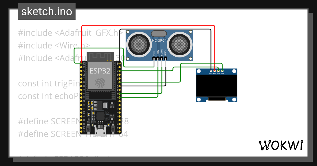 Ultrasonic_shit - Wokwi ESP32, STM32, Arduino Simulator