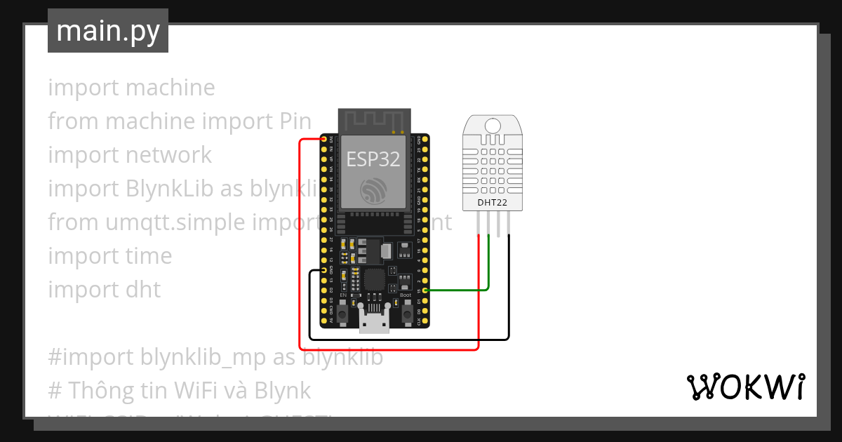 ESP_DHT22_Blynk - Wokwi ESP32, STM32, Arduino Simulator