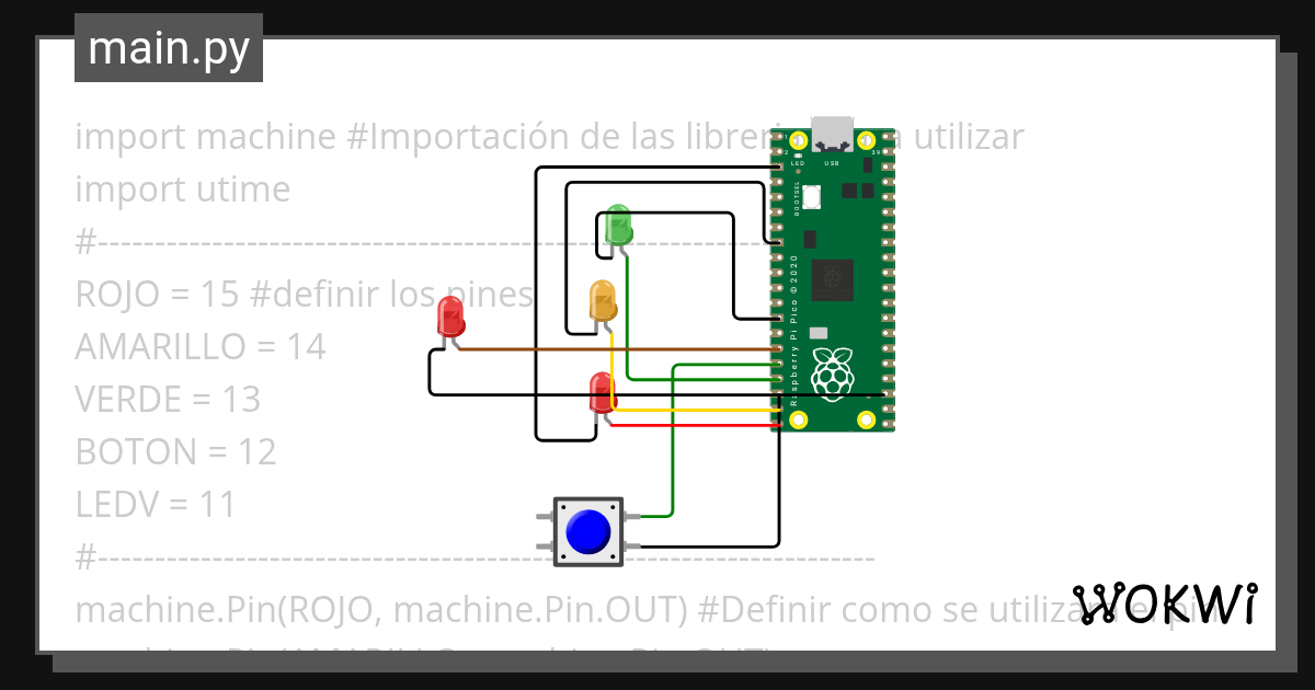 semaforo con peaton 2.1 Copy - Wokwi ESP32, STM32, Arduino Simulator