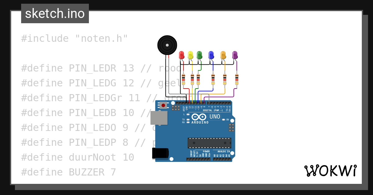 Kerstverlichting Met Millis Wokwi Esp32 Stm32 Arduino Simulator 0659