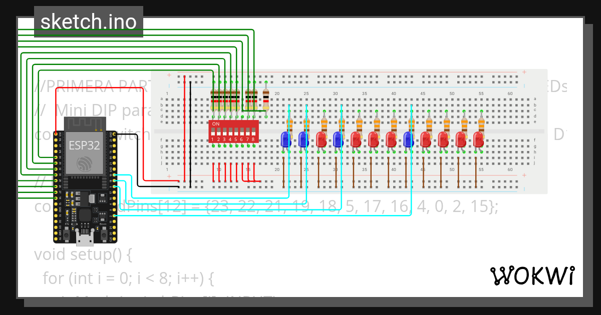 Parte 1 - Wokwi ESP32, STM32, Arduino Simulator