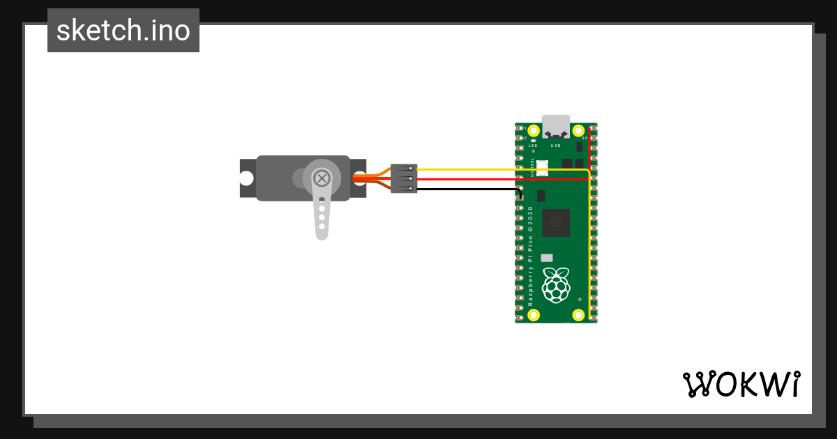 Pico Servo Test Wokwi Esp32 Stm32 Arduino Simulator 8122