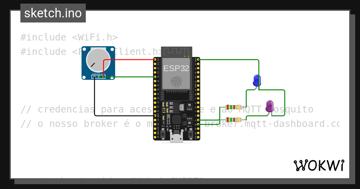 Teste Wokwi Esp32 Stm32 Arduino Simulator 0873