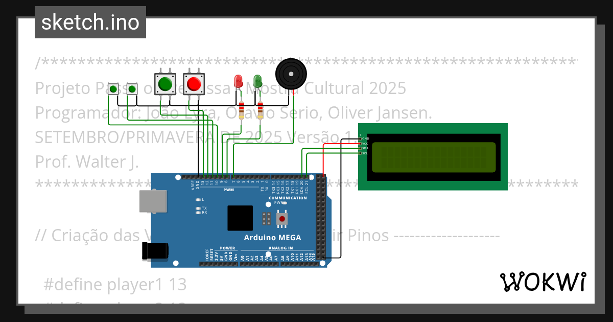 Passa ou Repassa - Wokwi ESP32, STM32, Arduino Simulator
