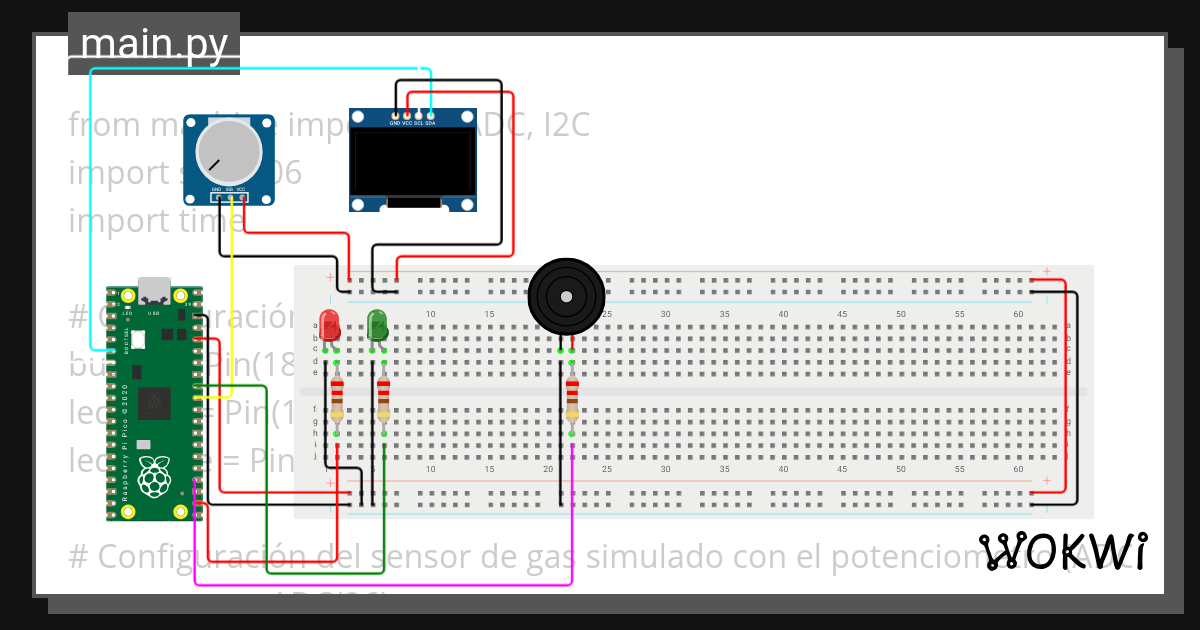 Evaluación Final Sensor de gas mejorado - Wokwi ESP32, STM32, Arduino ...