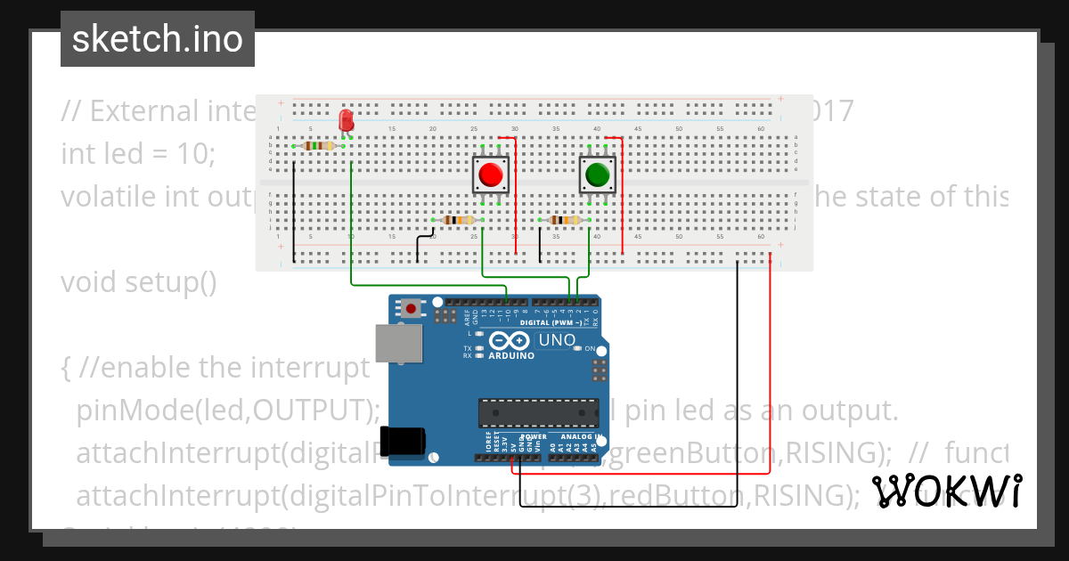 Interrupts - Wokwi ESP32, STM32, Arduino Simulator