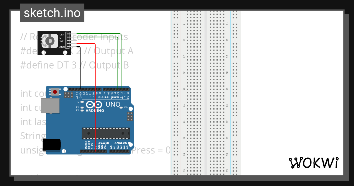 Encoder Wokwi Esp32 Stm32 Arduino Simulator 3030