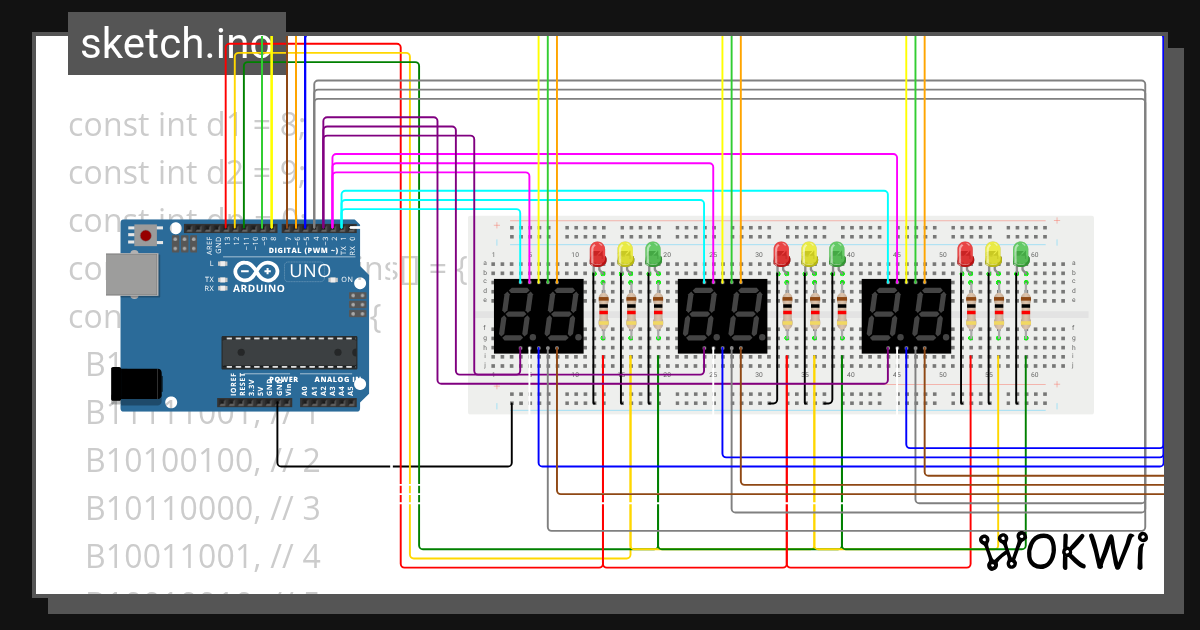 30 tara lampu 9 - Wokwi ESP32, STM32, Arduino Simulator