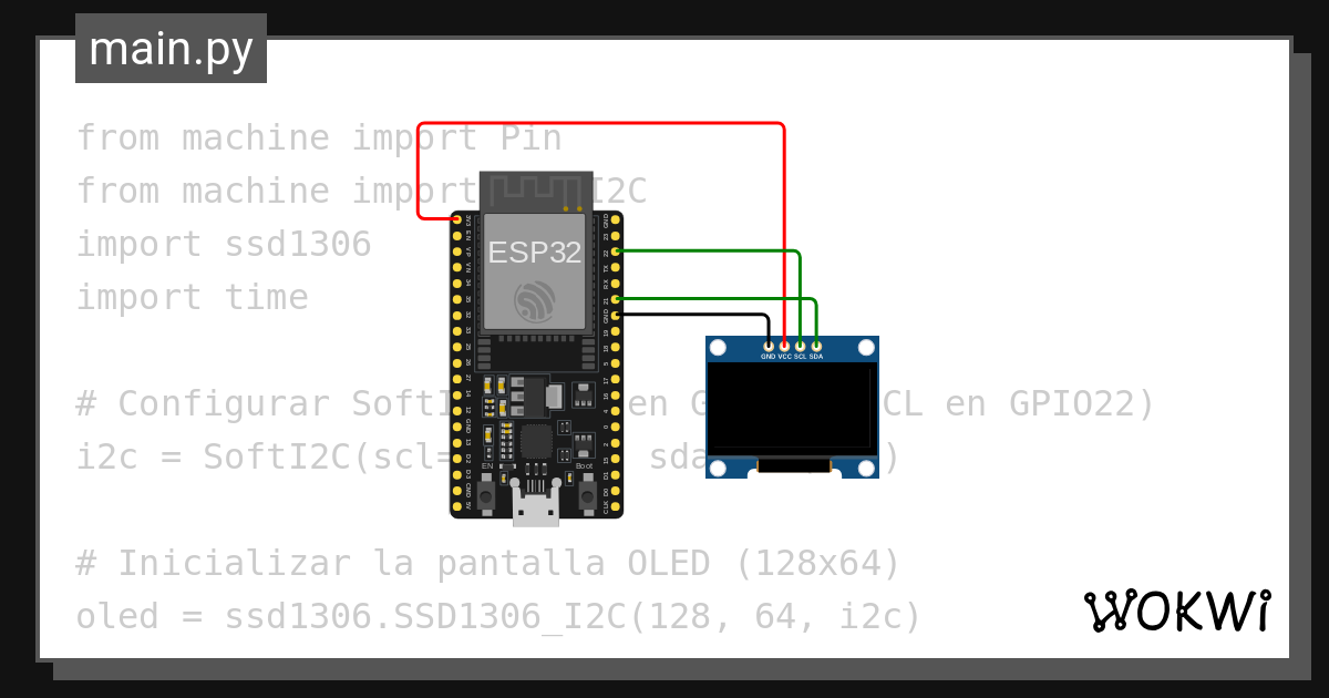Oled Micropython Wokwi Esp32 Stm32 Arduino Simulator