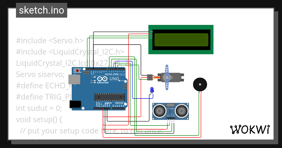 servo5+ tulisan beda - Wokwi ESP32, STM32, Arduino Simulator