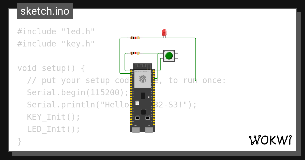 Keyled Wokwi Esp32 Stm32 Arduino Simulator 4256
