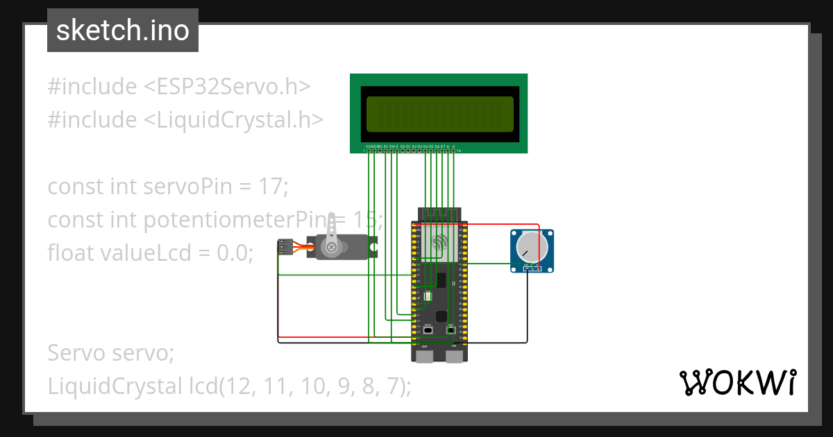 Servo - Wokwi ESP32, STM32, Arduino Simulator