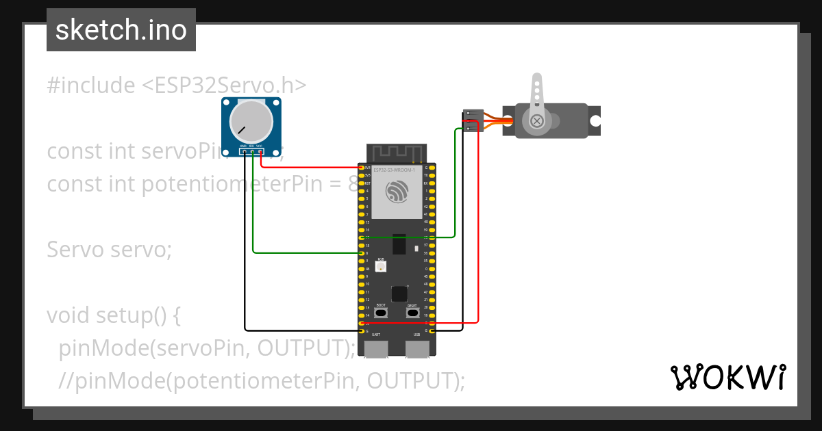 Servopot Wokwi Esp32 Stm32 Arduino Simulator
