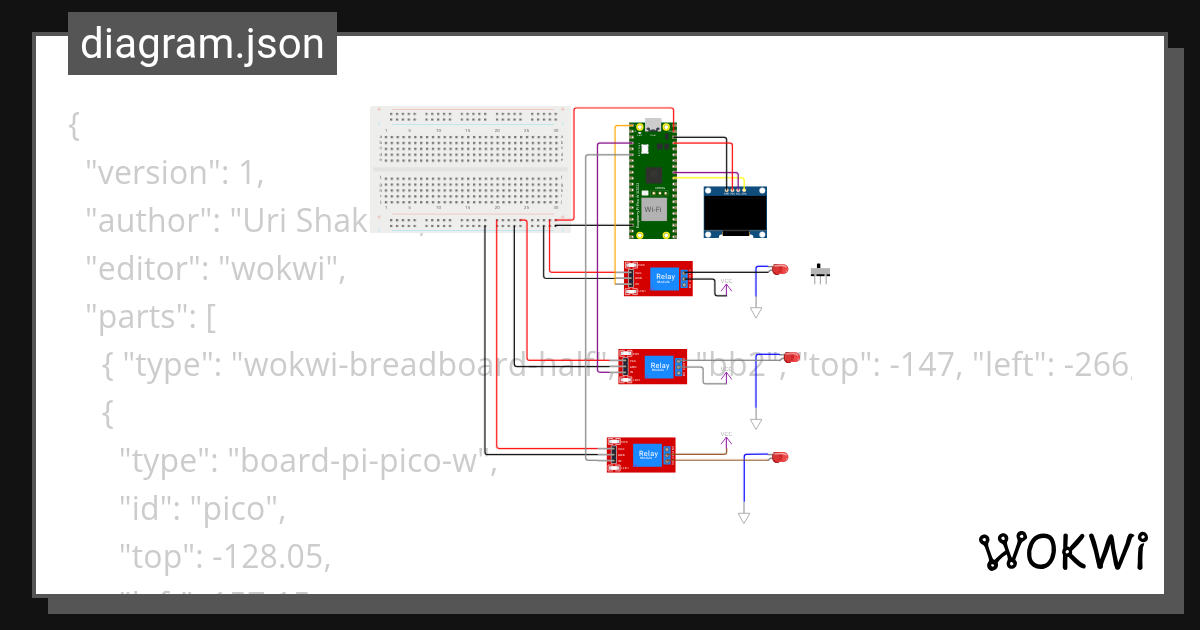 Pico Power Control v2.0 - Wokwi ESP32, STM32, Arduino Simulator