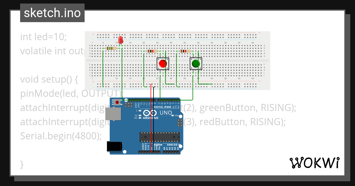 Interrupt Wokwi Esp32 Stm32 Arduino Simulator 