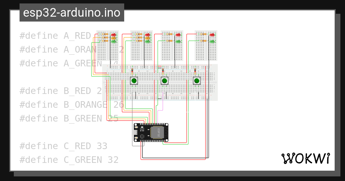 Ex 2 Esp32 Semaforo Wokwi Esp32 Stm32 Arduino Simulator 6148
