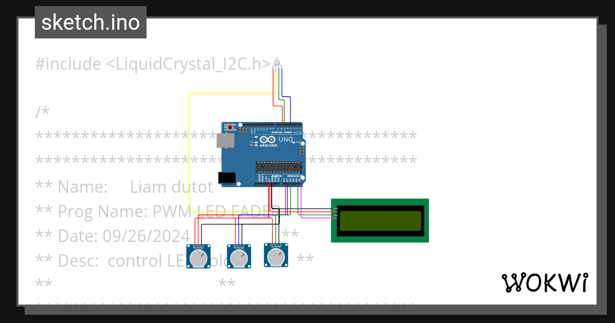 Pwm Led Fader Wokwi Esp32 Stm32 Arduino Simulator 