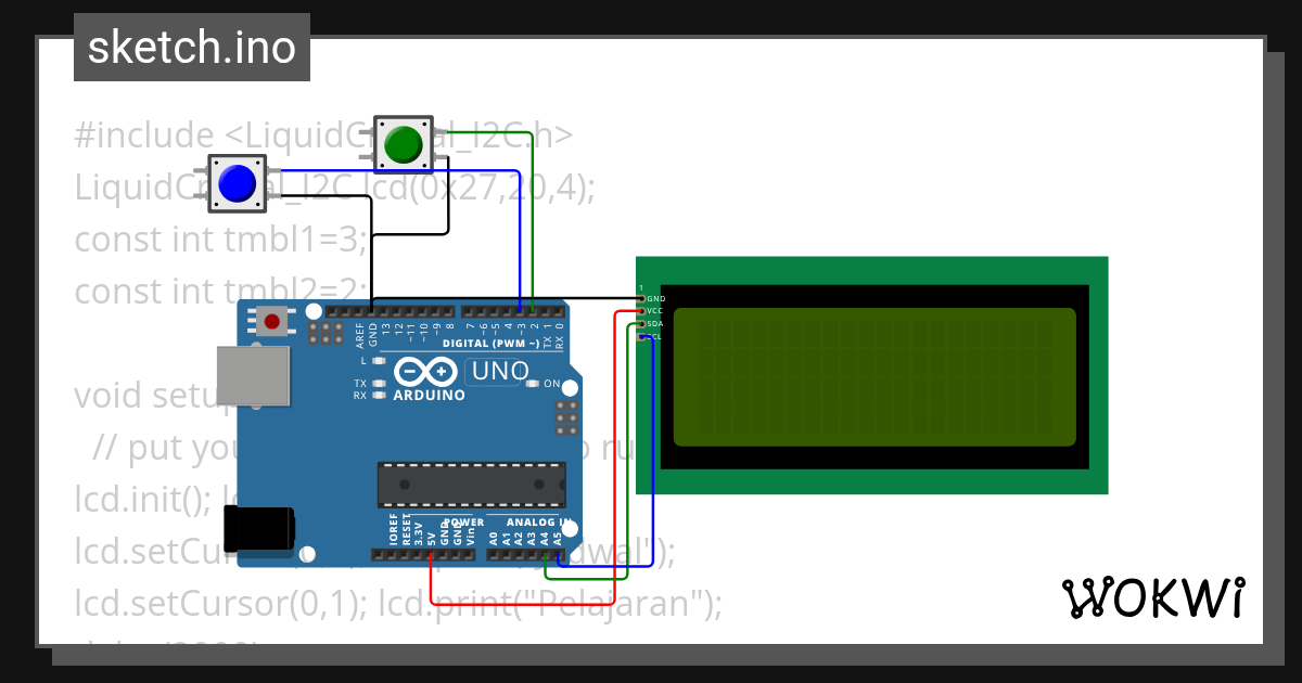 PRAKTEK-LCD-jadwalPelajaran_nasywaNNA-24-XIIJ - Wokwi ESP32, STM32, Arduino Simulator