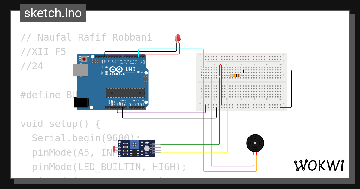Buzzer Naufalrr Xii F5 24 Wokwi Esp32 Stm32 Arduino Simulator