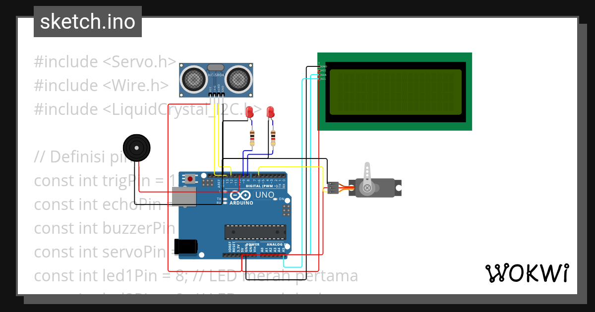 Pelang Kereta Lcd Wokwi Esp32 Stm32 Arduino Simulator 9698