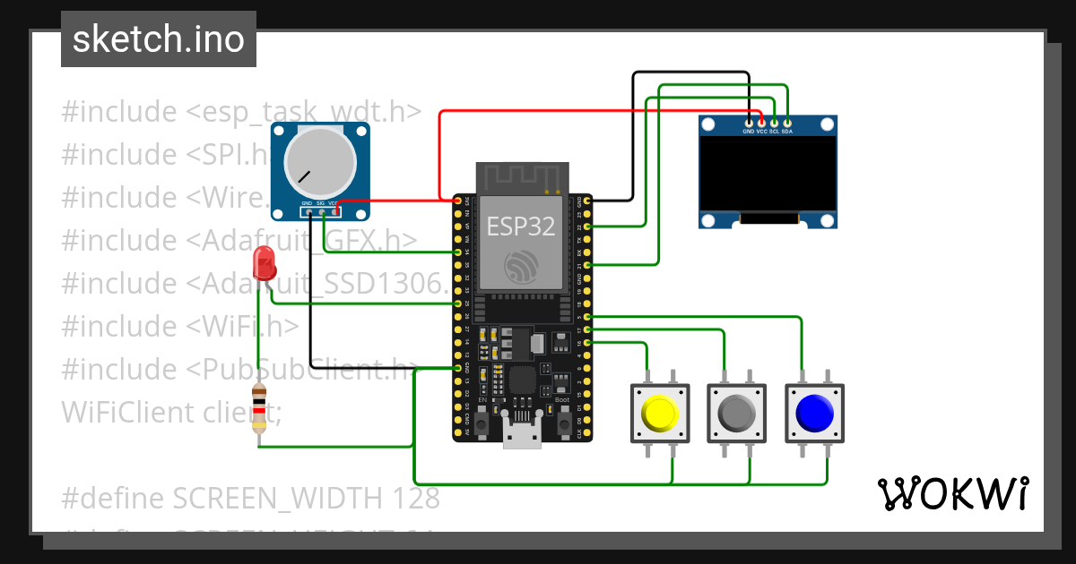lab11 - Wokwi ESP32, STM32, Arduino Simulator