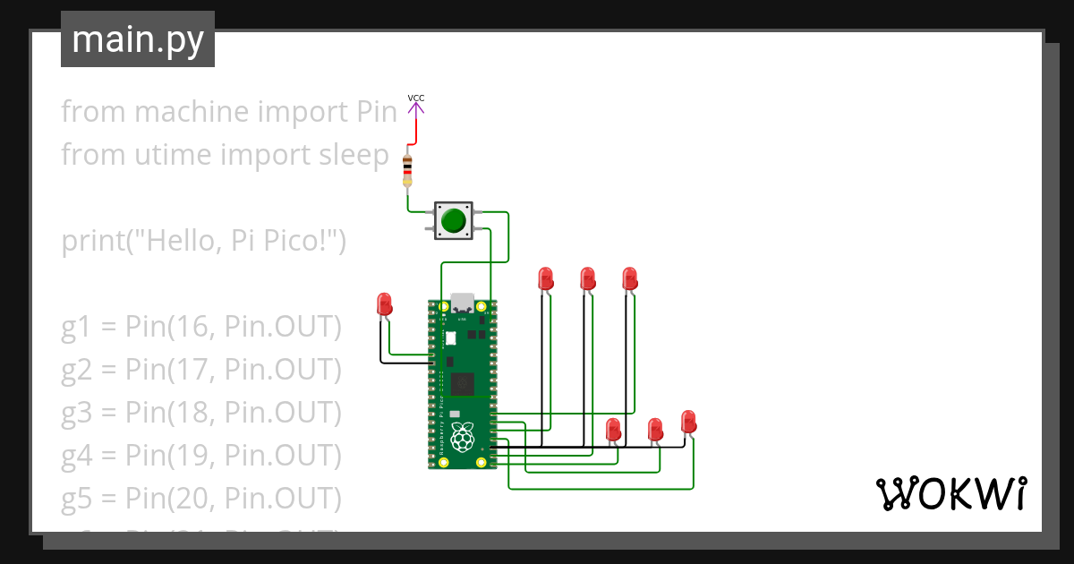 Blink With Micropython Copy Wokwi Esp32 Stm32 Arduino Simulator 