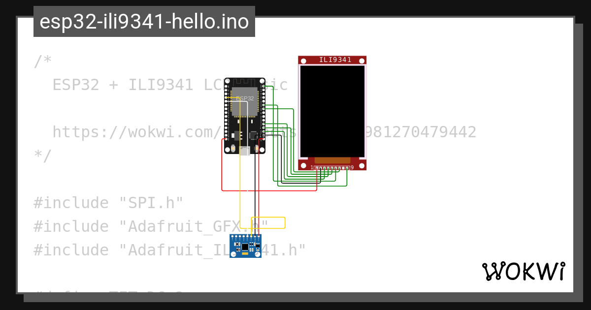 Esp32 Ili9341 O Copy Wokwi Esp32 Stm32 Arduino Simulator 6138