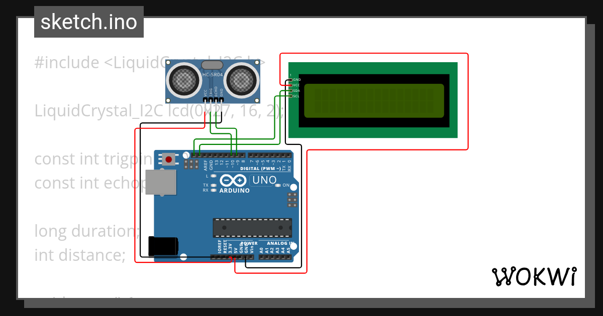 Arduino Projectultrasonic Distance Sensor Wokwi Esp32 Stm32 9184