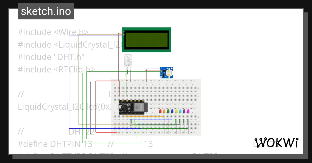 prj22 esp32 lcd - Wokwi ESP32, STM32, Arduino Simulator