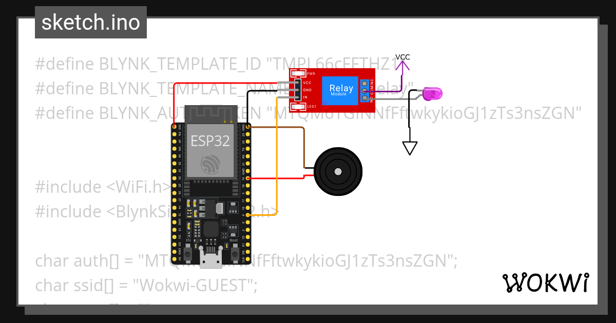 Relay - Wokwi ESP32, STM32, Arduino Simulator