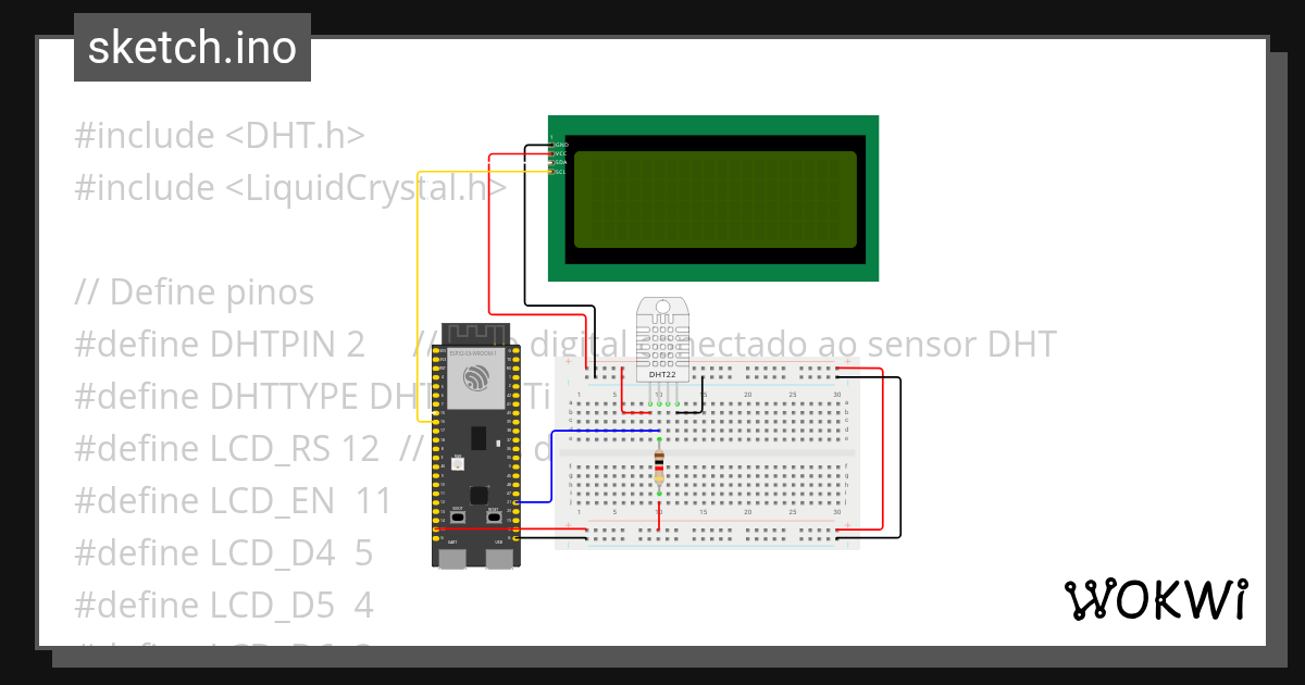 dht2 - Wokwi ESP32, STM32, Arduino Simulator