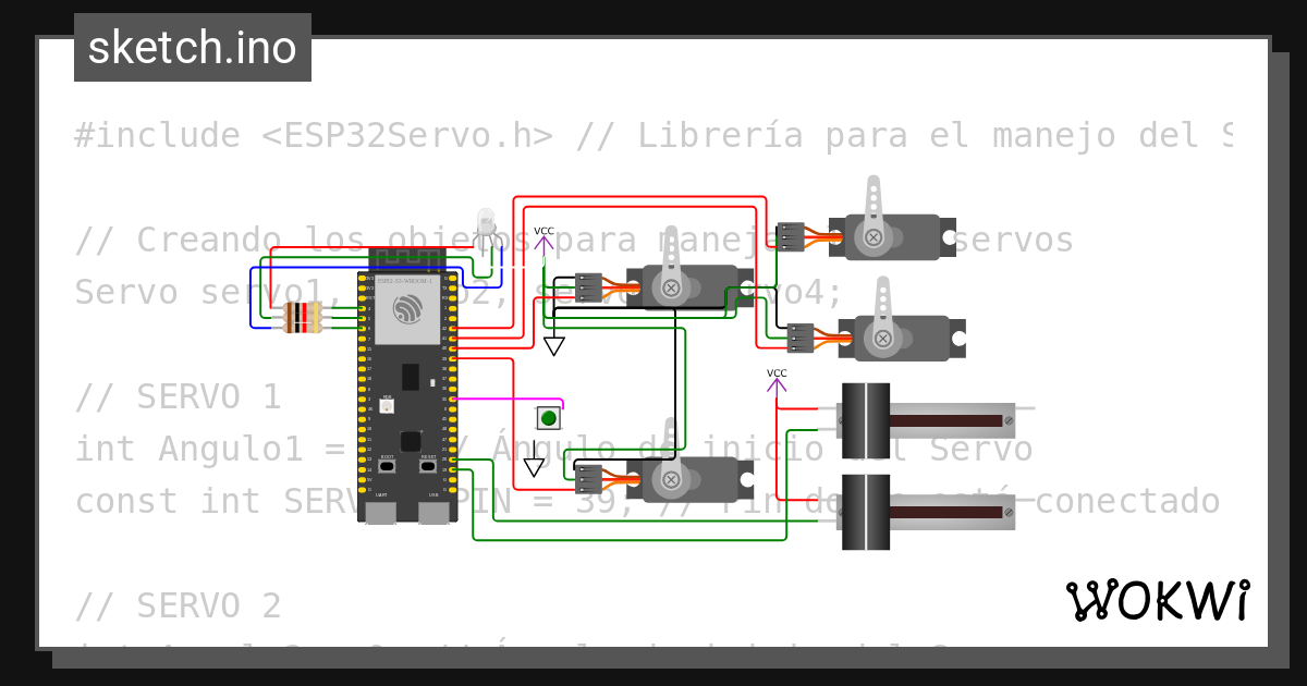 Lab 05 Brazo Wokwi Esp32 Stm32 Arduino Simulator