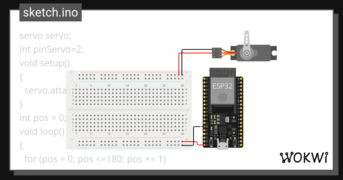 Servo - Wokwi ESP32, STM32, Arduino Simulator