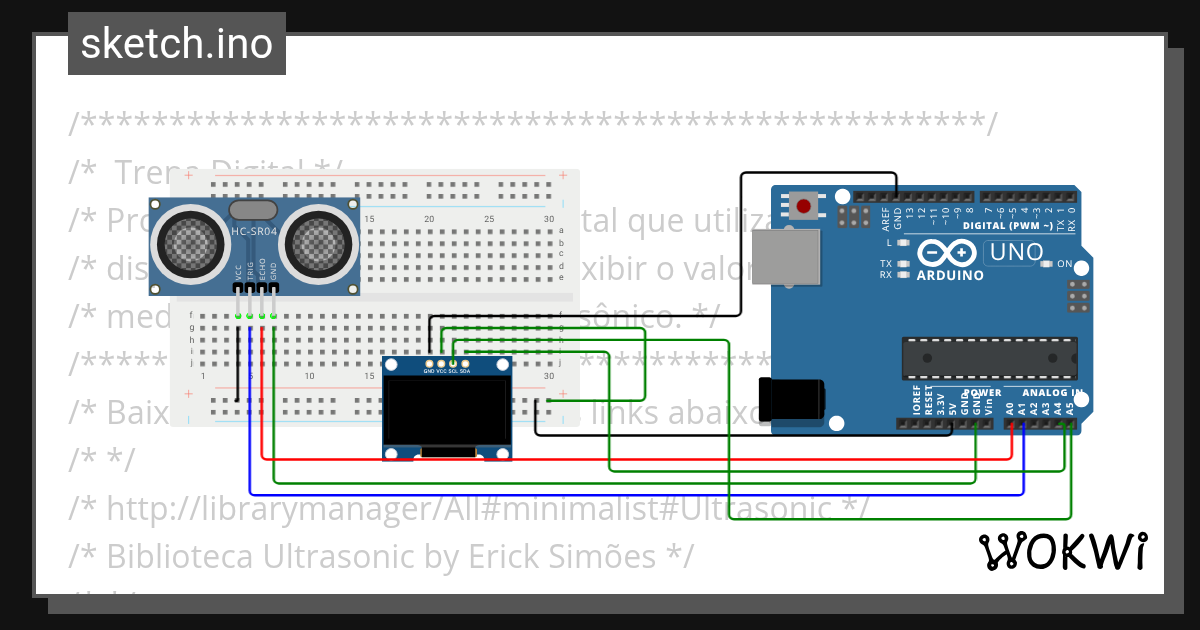 trena digital - Wokwi ESP32, STM32, Arduino Simulator