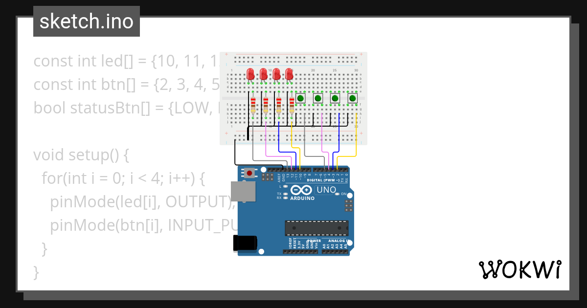 7 Array Wokwi Esp32 Stm32 Arduino Simulator 