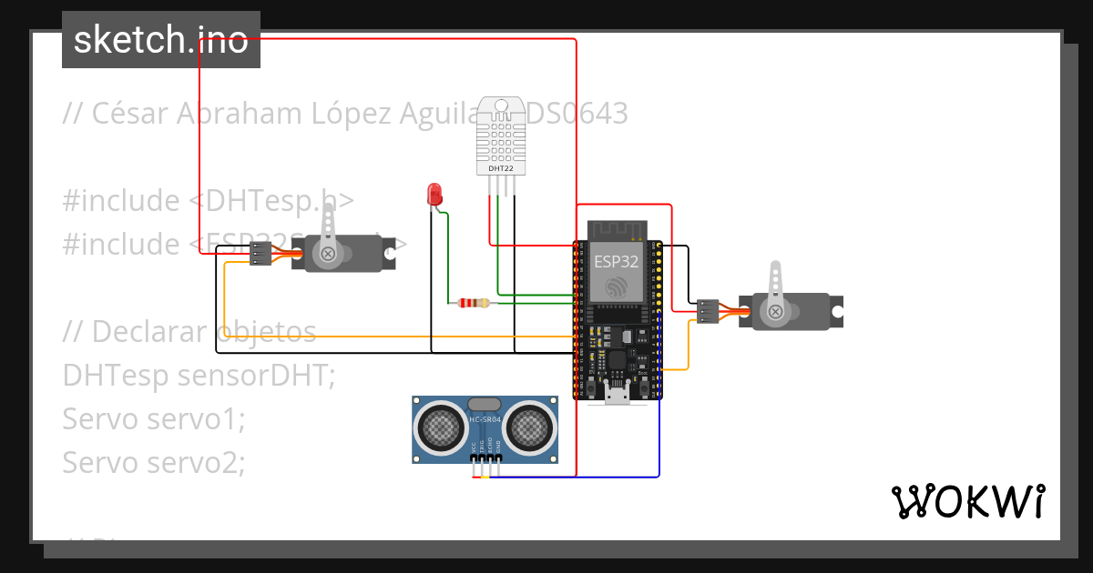 Personaje navideño. - Wokwi ESP32, STM32, Arduino Simulator