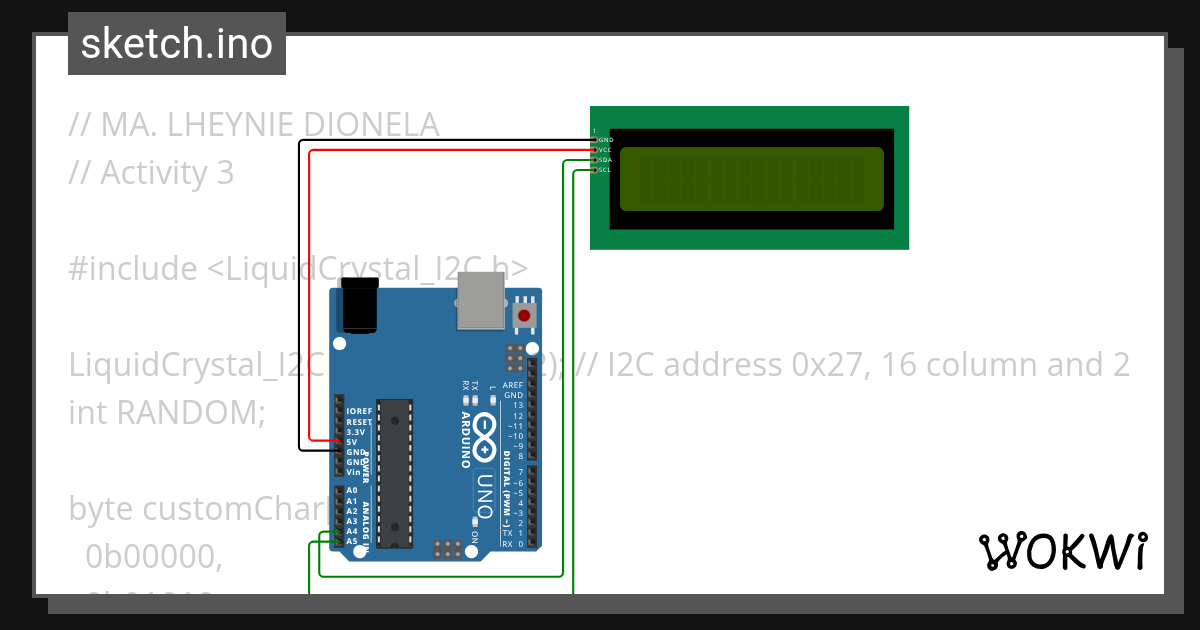 ACTIVITY 3 - DIONELA - Wokwi ESP32, STM32, Arduino Simulator